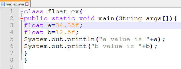 Datatype and variables in Java programming language - Codeforcoding